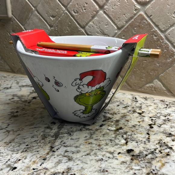 Dr. Seuss | Dining | Dr Seuss Grinch Ramen Bowl Chopsticks | Poshmark